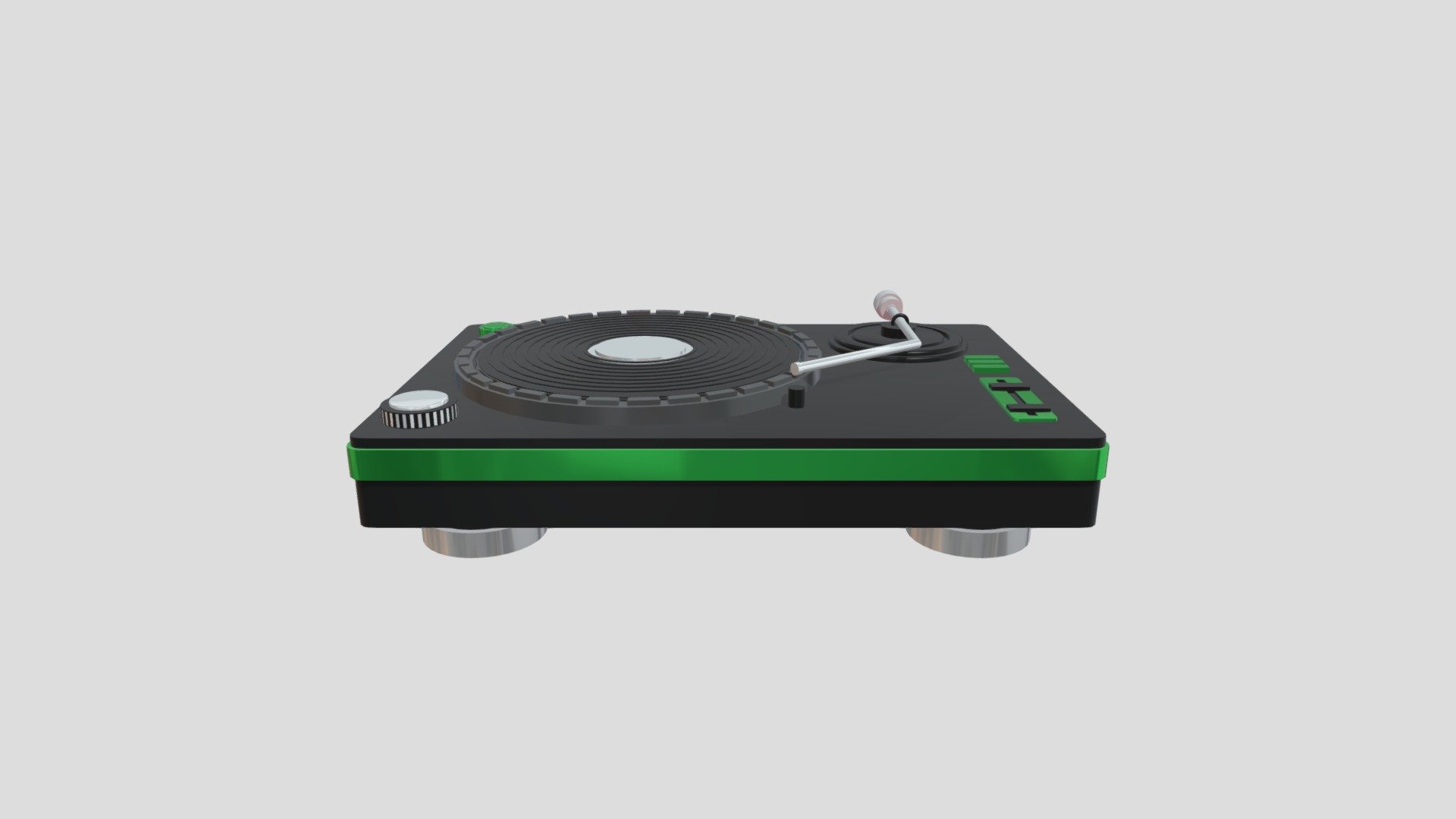 DJ Turntable - Download Free 3D model by purwapena [5b916e5] - Sketchfab