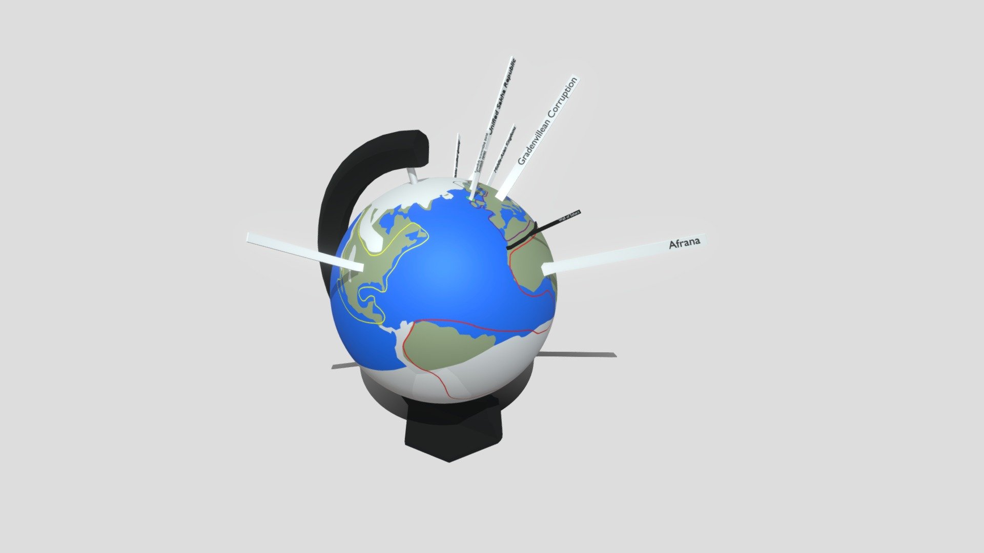 Globe 2070, Gradenville map - 3D model by Santeri Jauhiainen ...