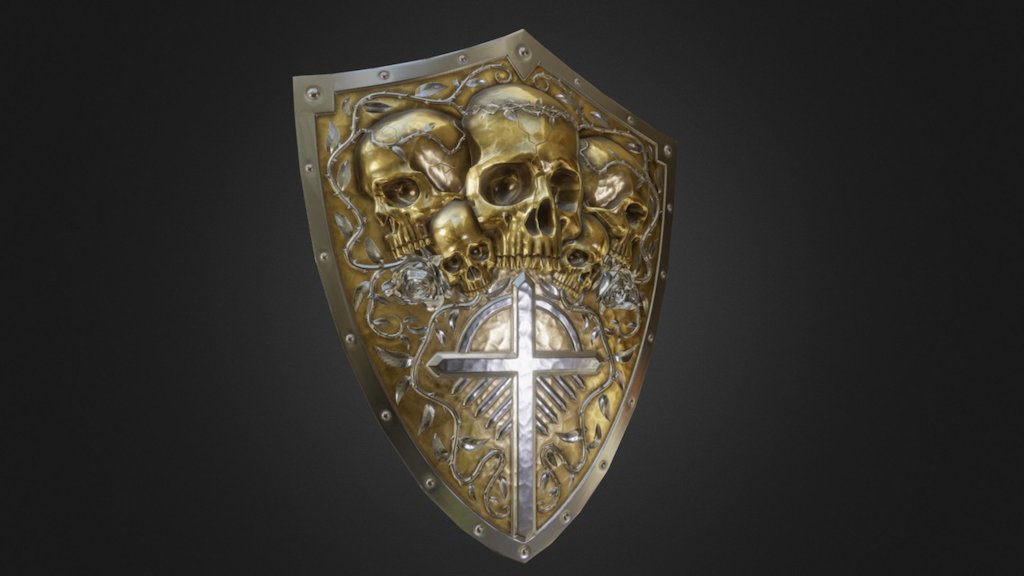 Skullshield - 3D model by Daniel Pinto (@animalrock) [5b94164] - Sketchfab
