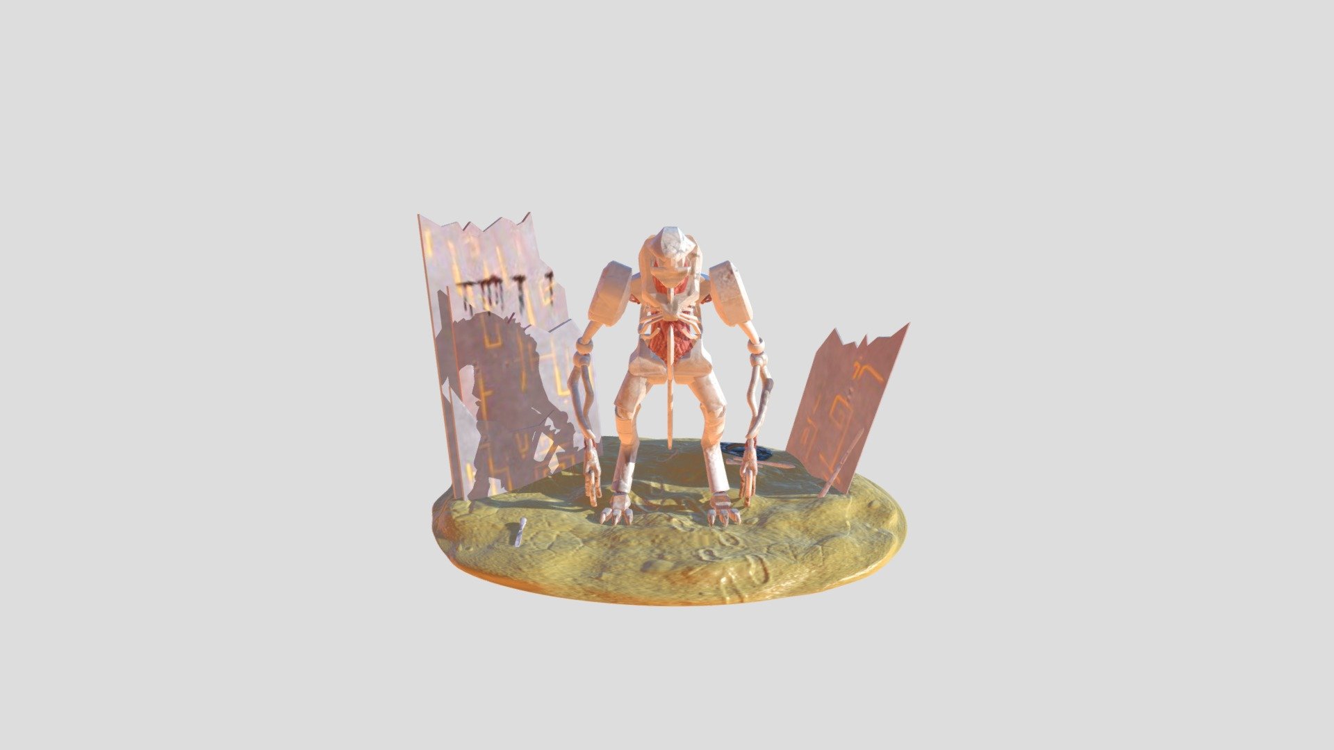 Desert Monster - Download Free 3D model by InkQuisitor [5b94234 ...