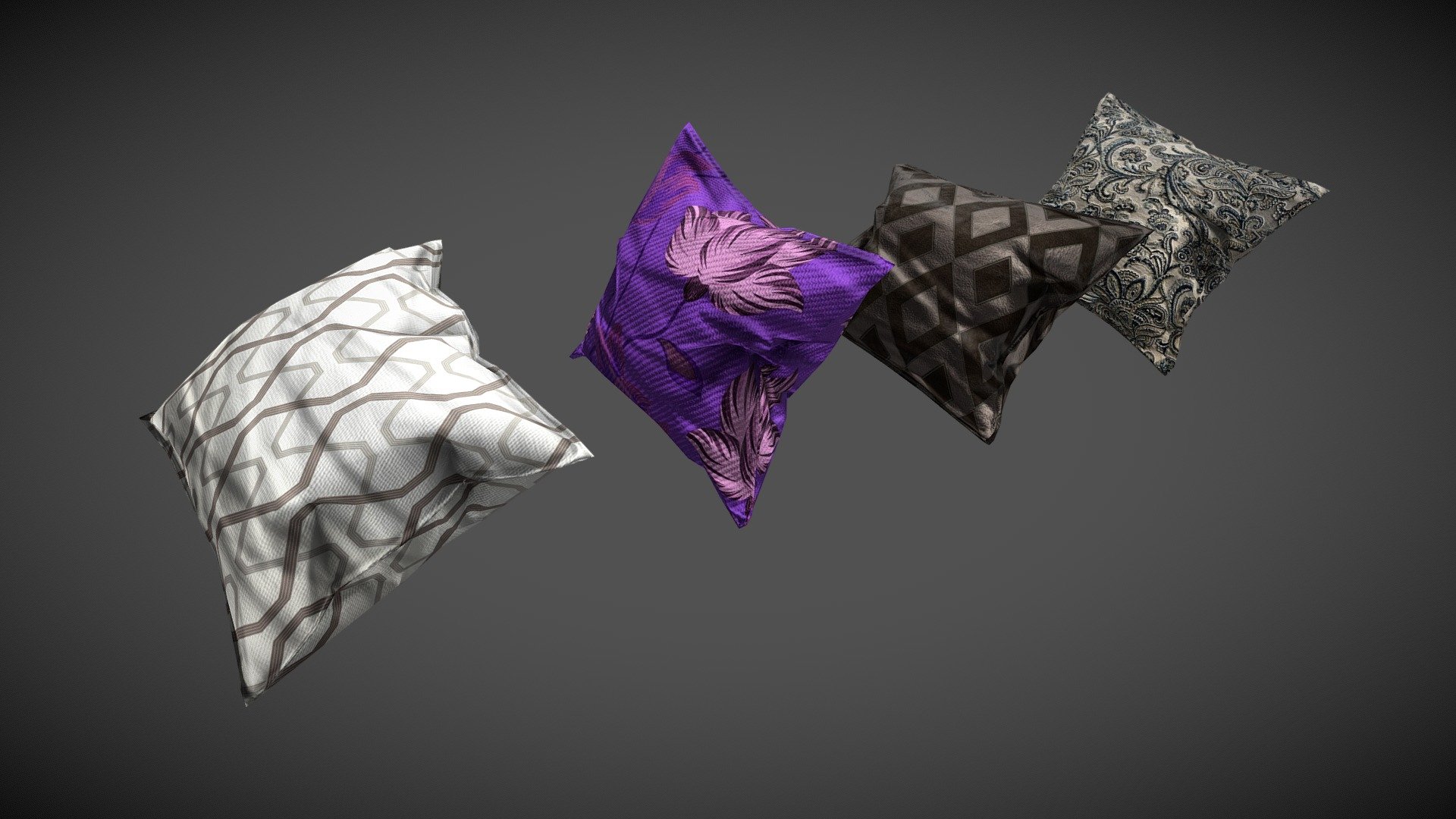 Pillows - 3D model by nicola.introini (@NIN23) [5b94558] - Sketchfab