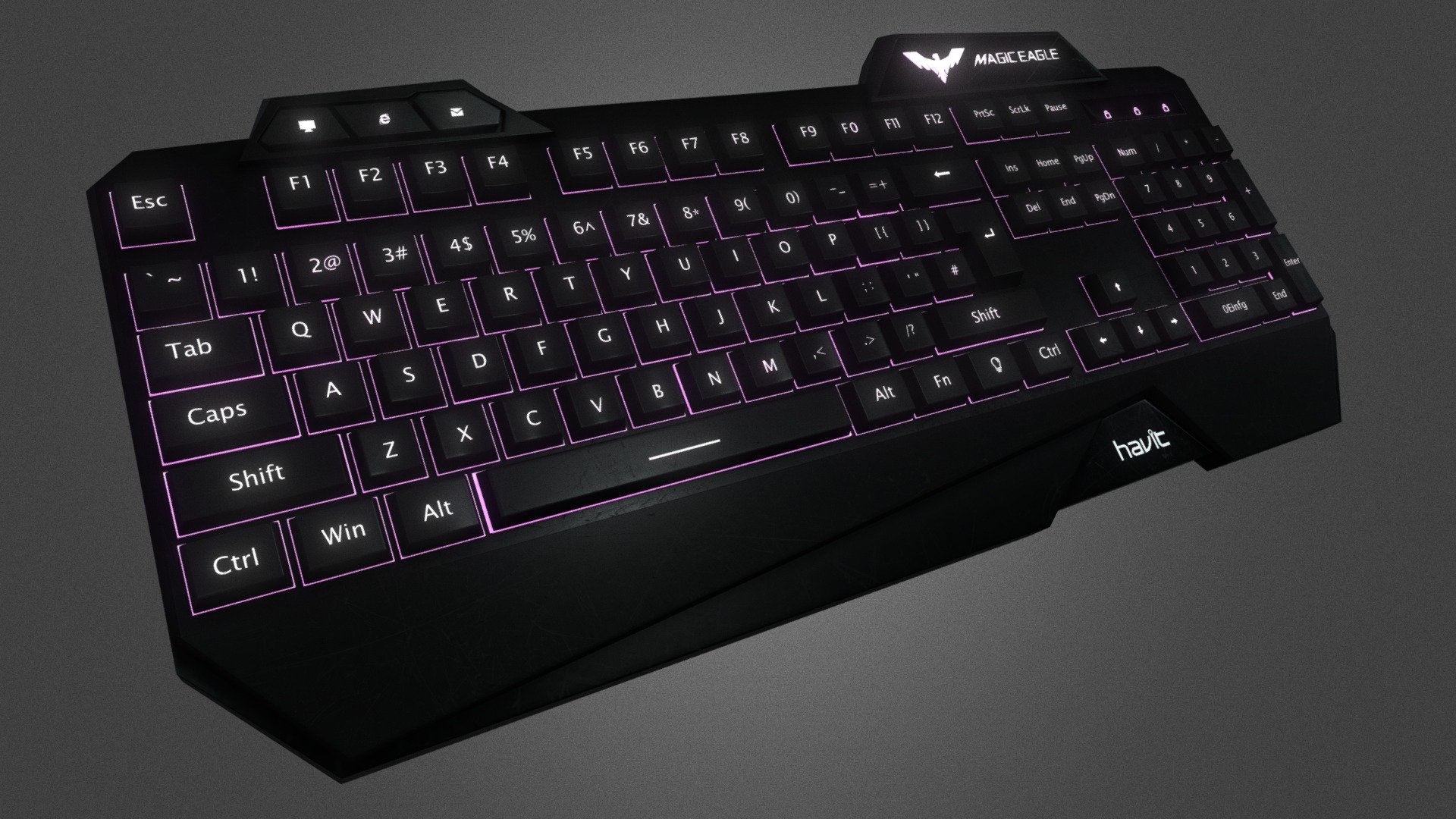 Mechanical Gaming Keyboard - 3D model by _atsman_ [5b94ef5] - Sketchfab