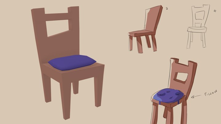 Study-chair 3D models - Sketchfab