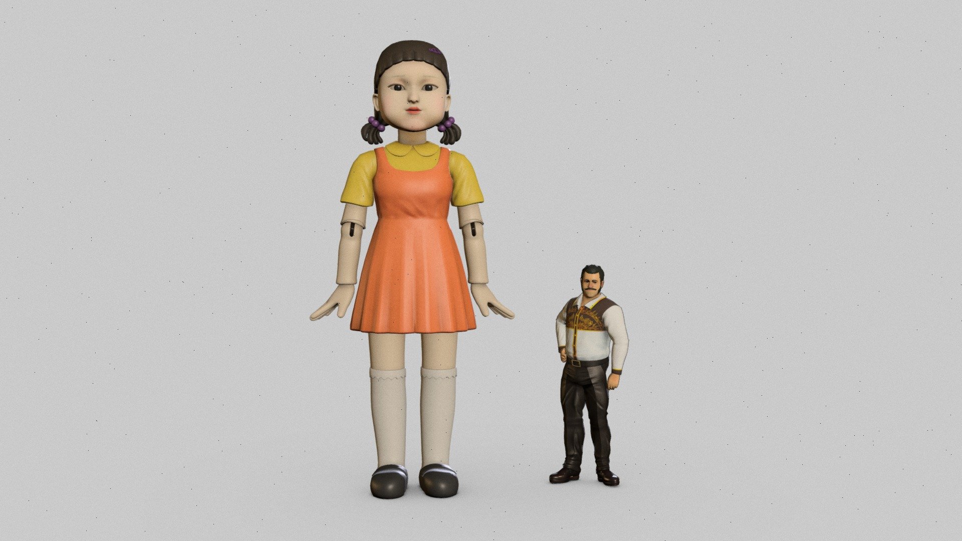 Squid Game Giant Doll 3D - 3D model by NAMPUKKKCB (@CBnampukkk ...