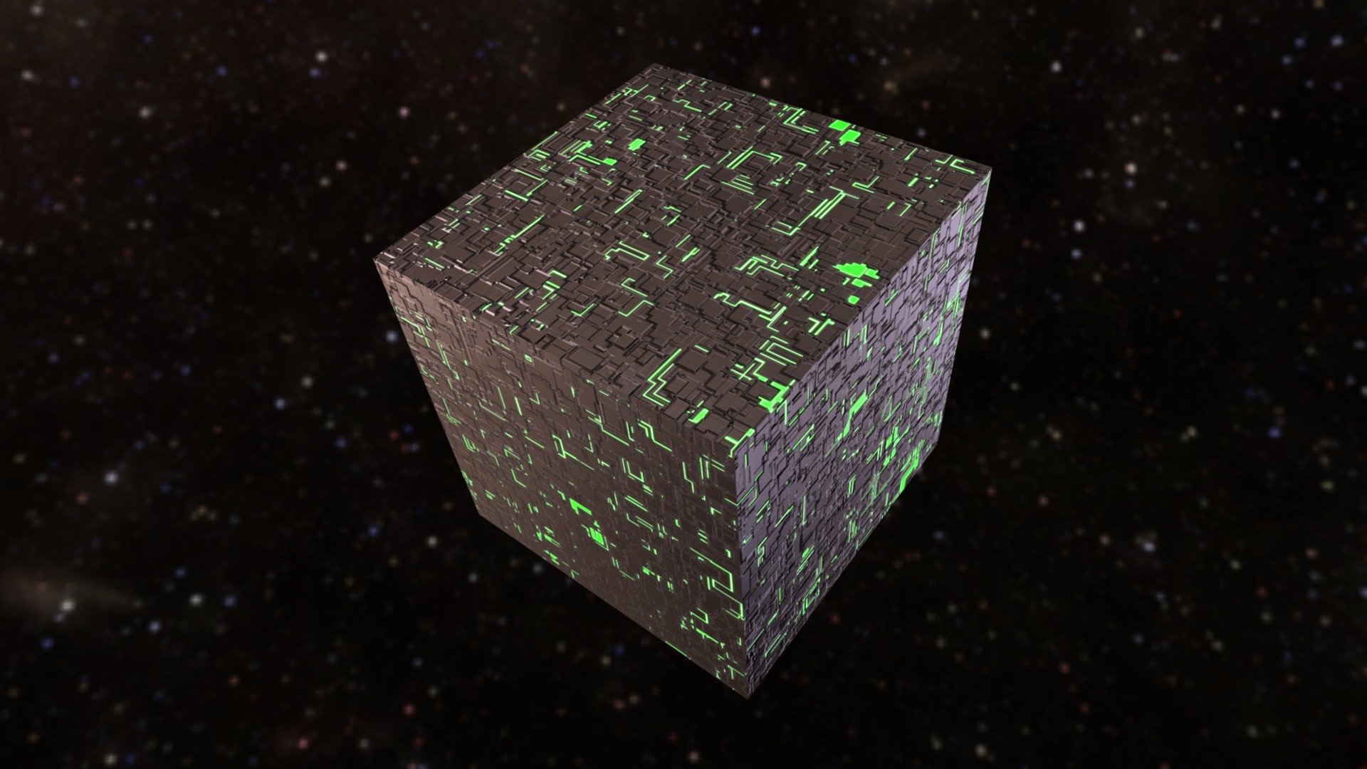 Borg Inspired Cube - Download Free 3D model by s7ntech [5b9886a ...