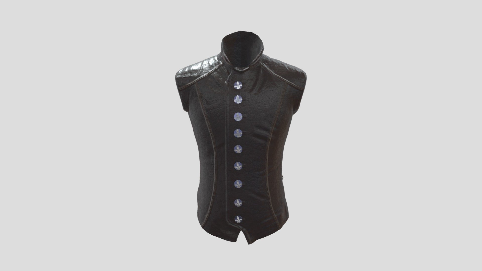 Leather Vest - 3D model by AJHobble [5b99aea] - Sketchfab