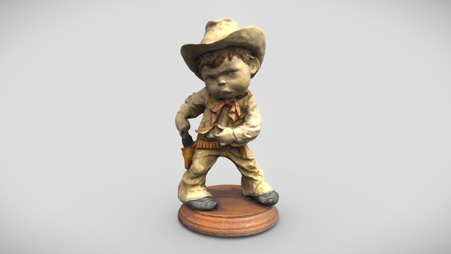 Grumpy Cowboy Photogrammetry - 3D model by Lucas3D [5b99d16] - Sketchfab