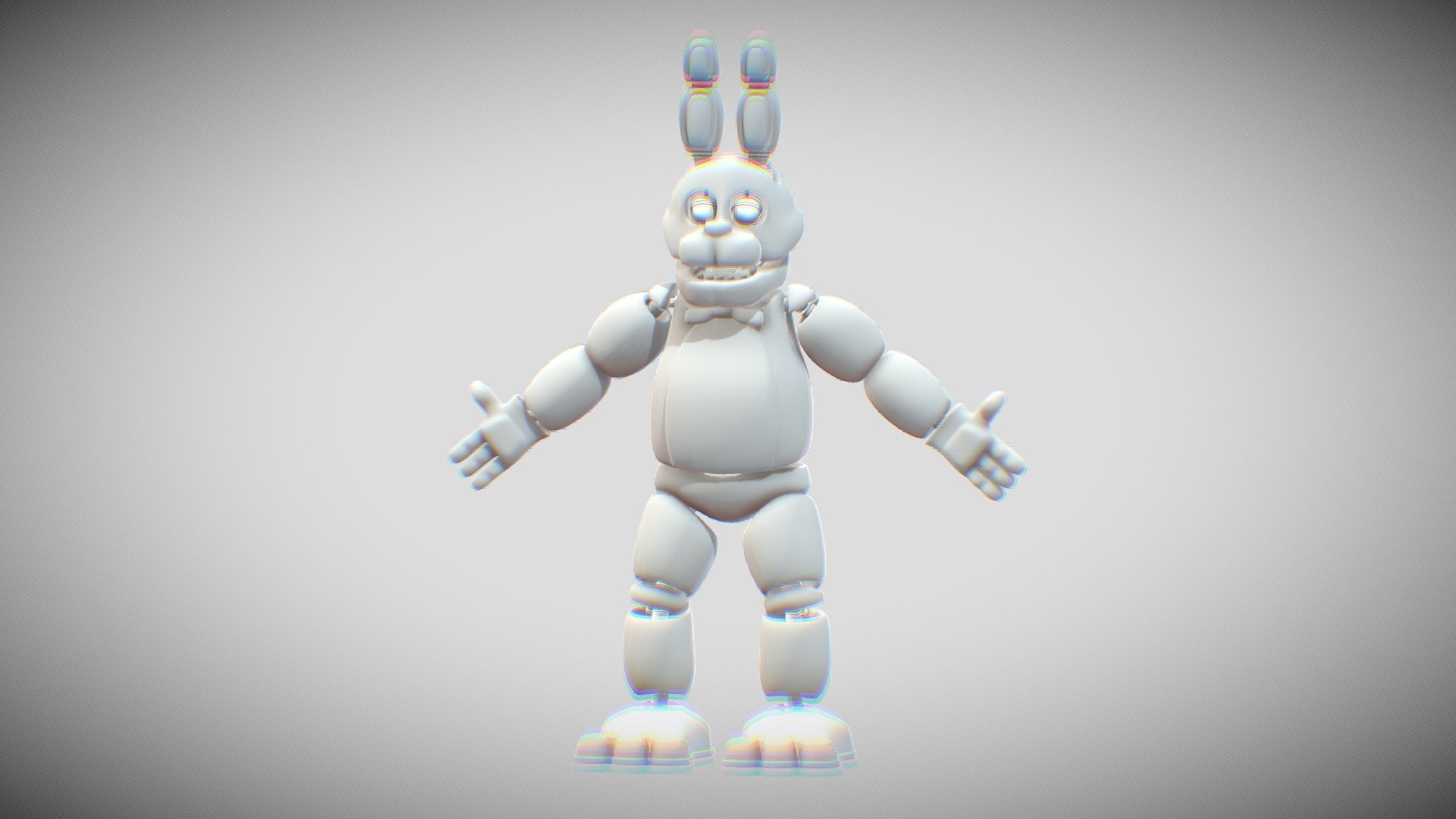 fnaf1-bonnie-blank model-vhs style- - Download Free 3D model by jeff ...