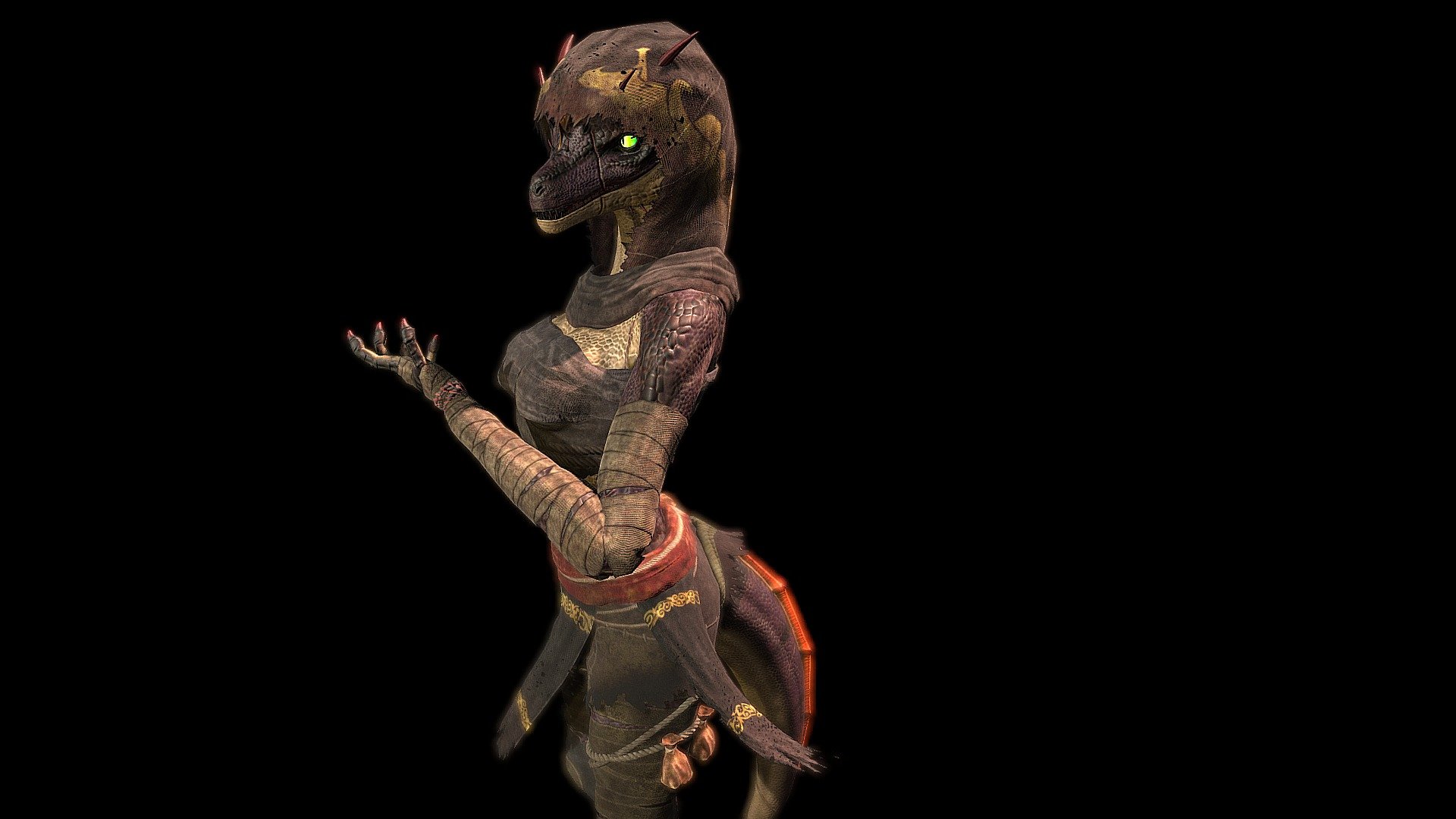Draconic Sorceress Character Rig - Download Free 3D model by DM-913 ...
