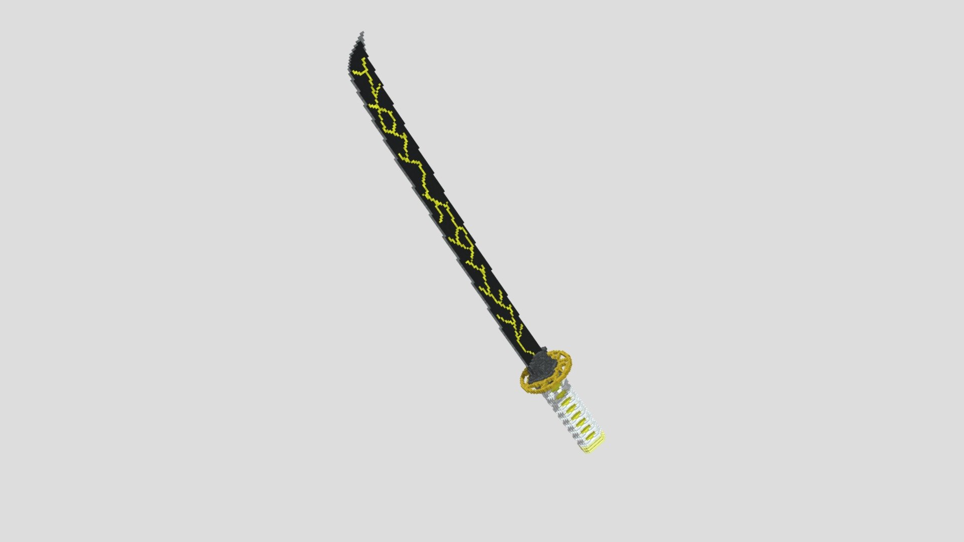 Zenitsu's modified Katana (Demon Slayer) - 3D model by JarCloud ...