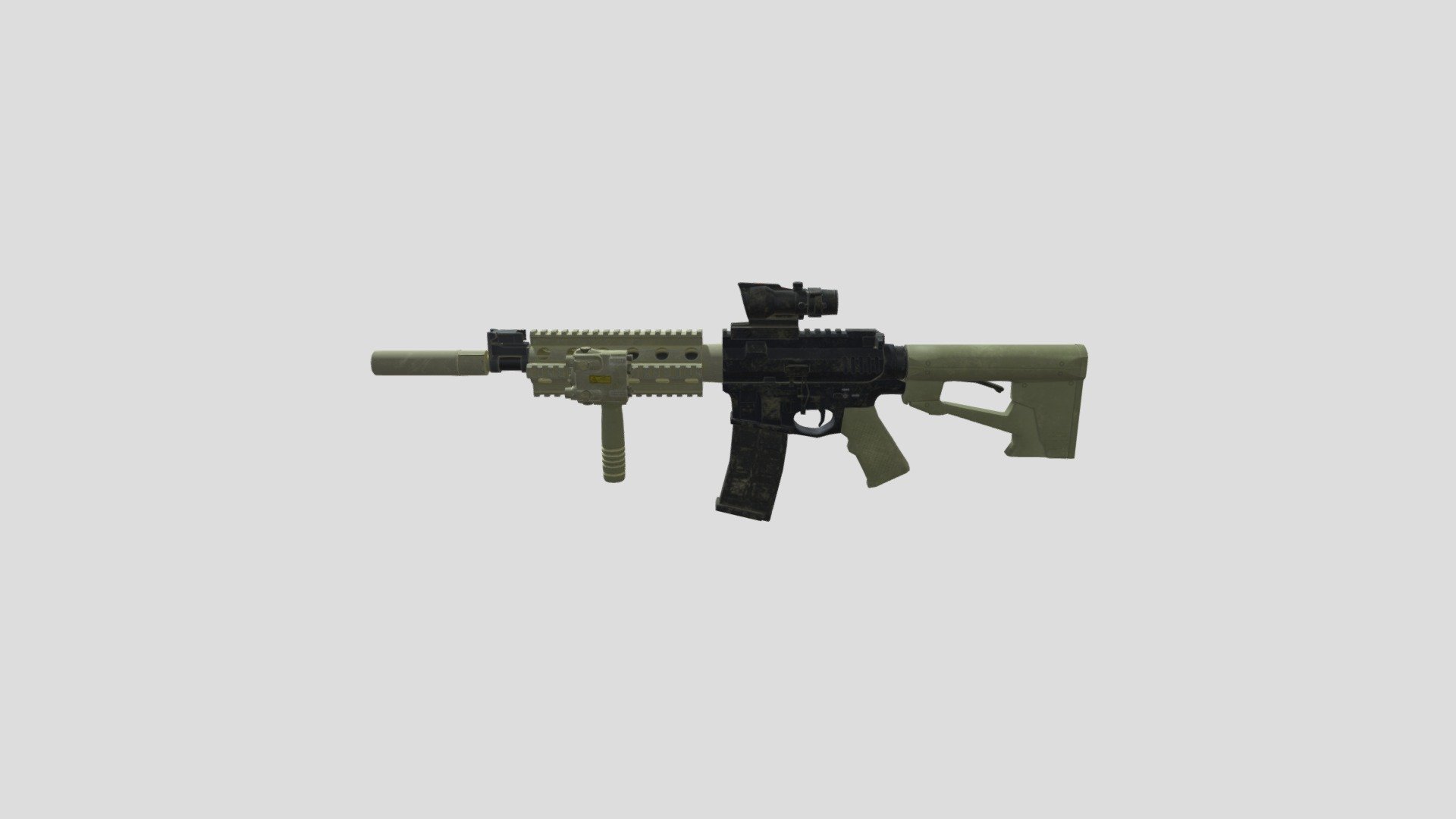 Rifle M4A1 - Download Free 3D model by w82yuu [5ba0c48] - Sketchfab