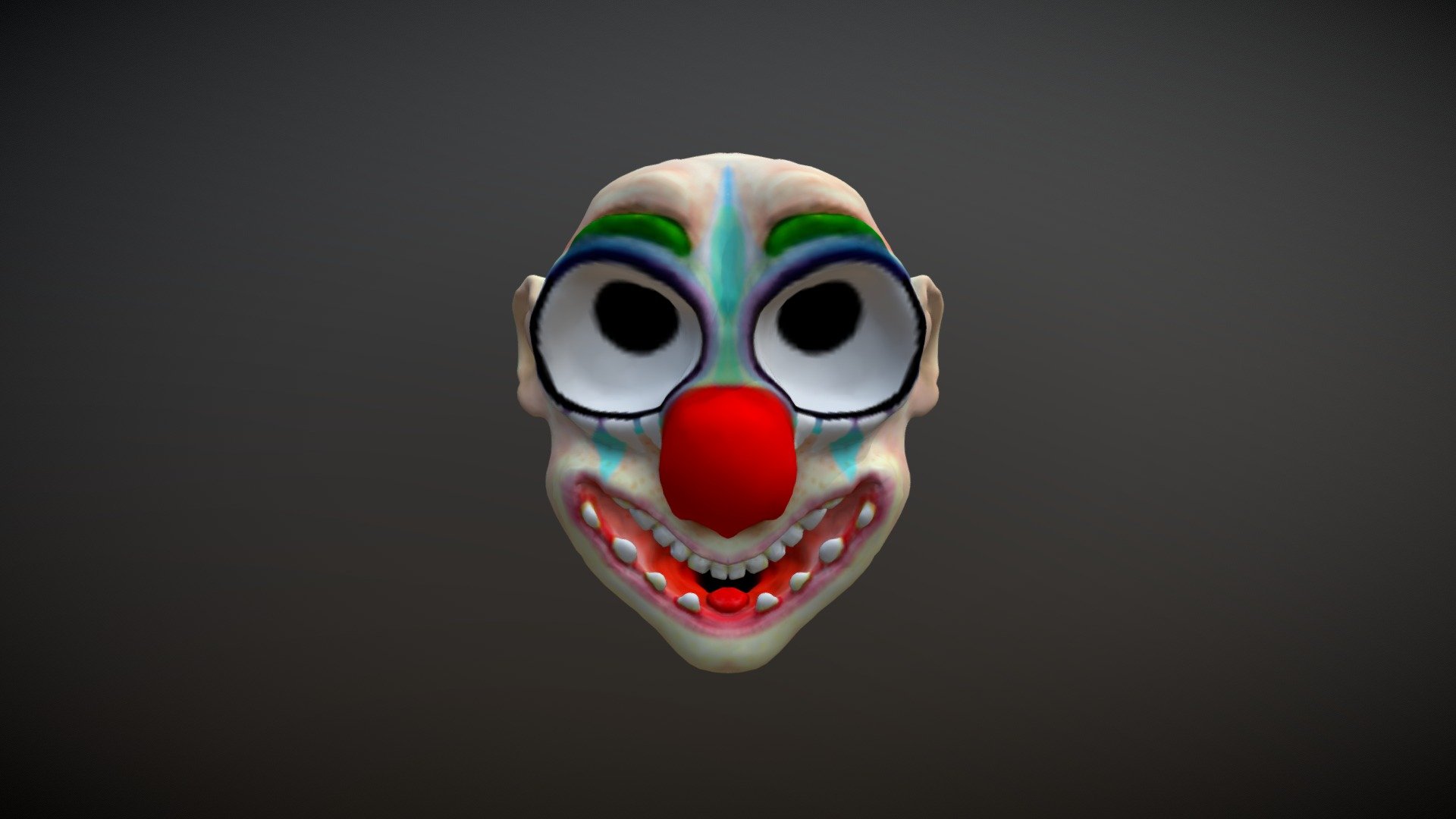 Clown head - 3D model by Luffaren [5ba1446] - Sketchfab