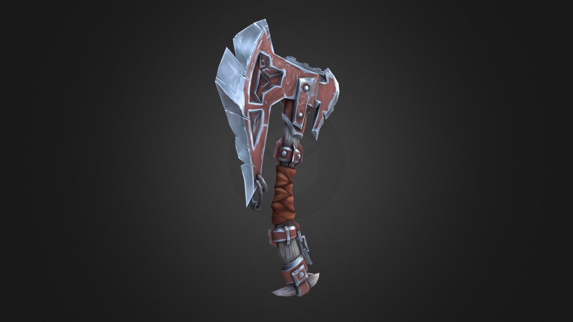 War Axe (Hand Painted) - 3D model by Atlas (@sayntrix) [5ba1a91 ...