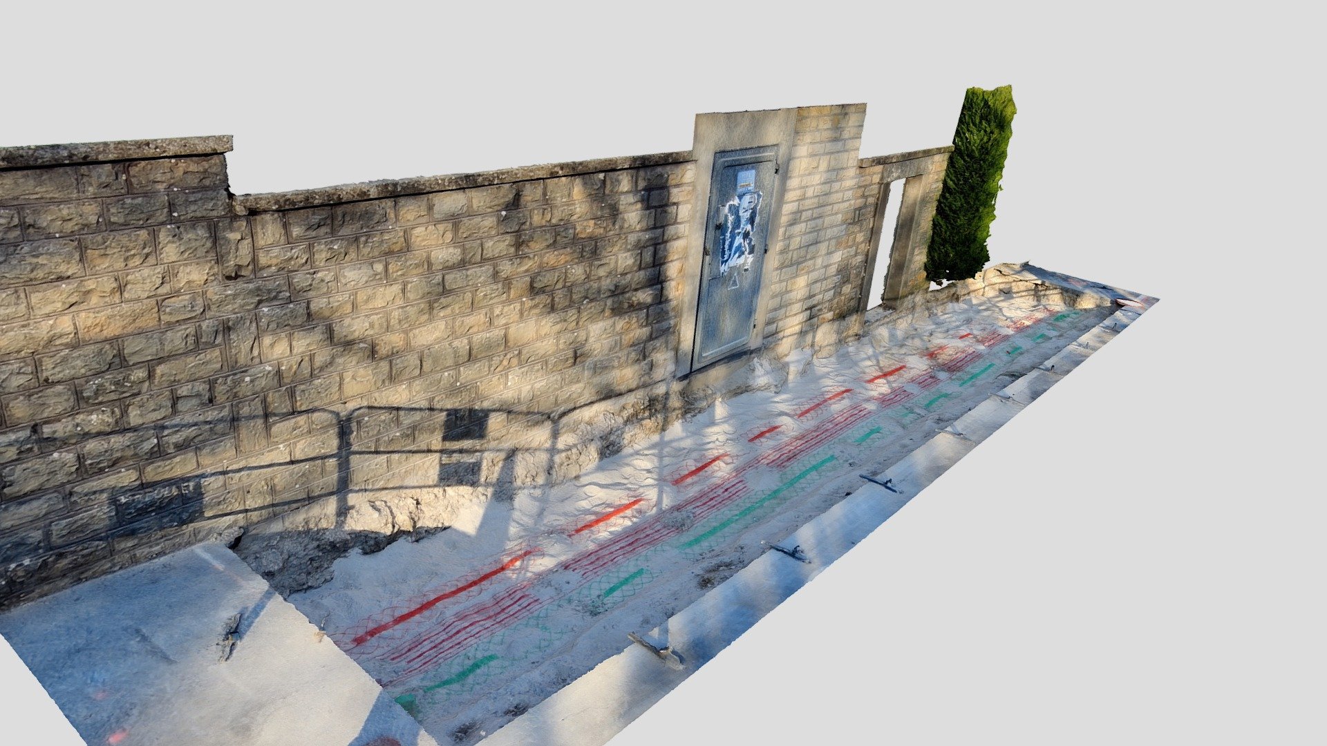 Une route en travaux - 3D model by My Digital Buildings - Dijon (@MDB ...
