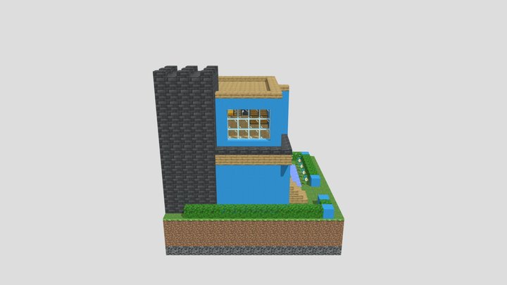 Minecraft-house 3D models - Sketchfab