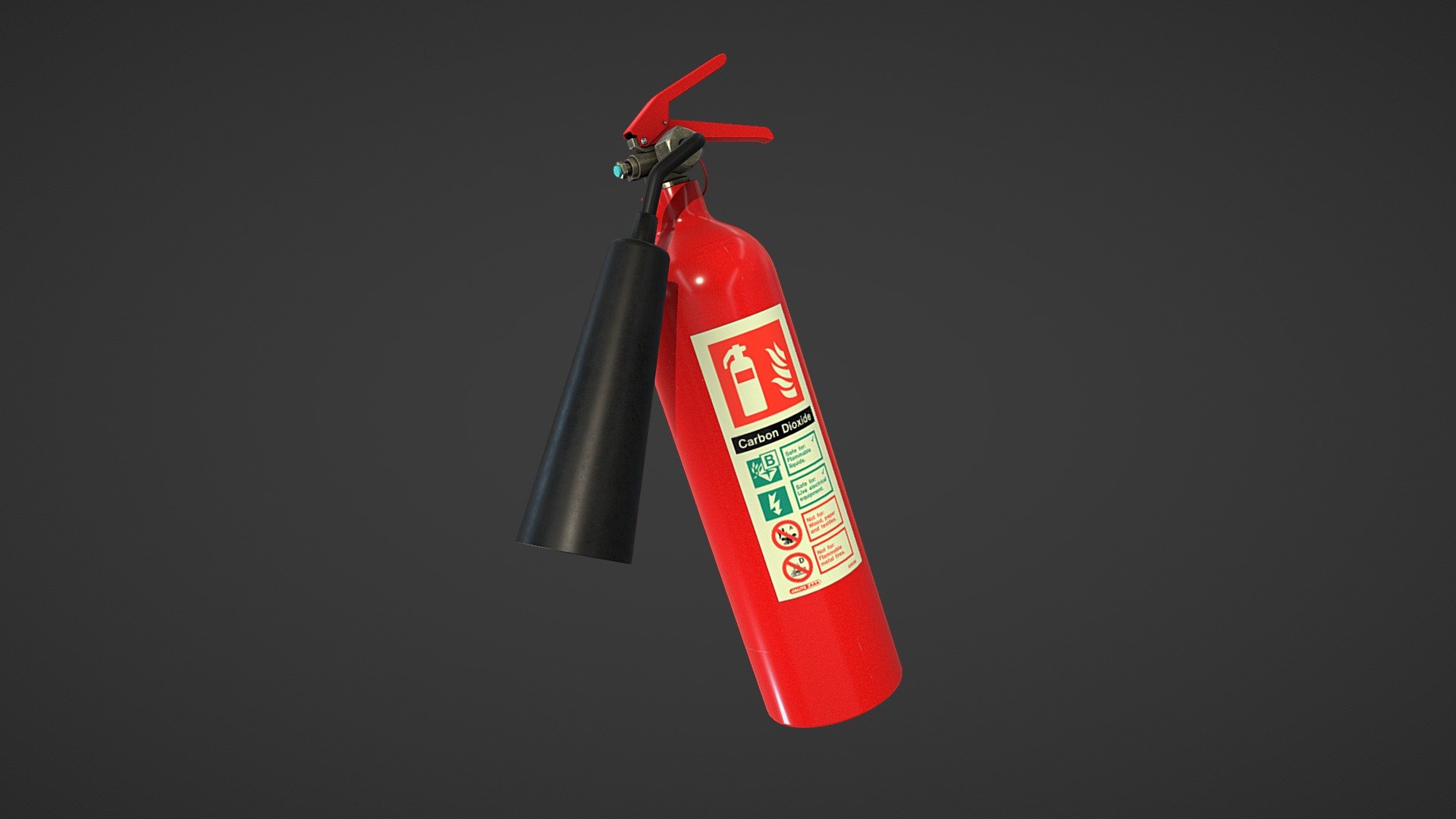 Fire Extinguisher - 3D model by kanistra [5ba9f9d] - Sketchfab