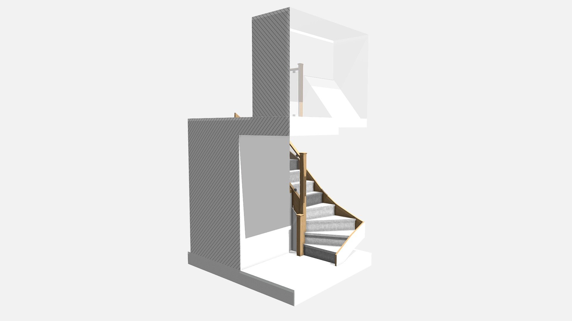 J Matthews Staircase renovation - Download Free 3D model by First Step ...