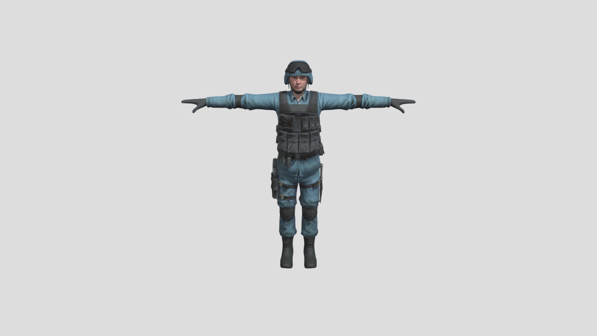SWAT - 3D model by praveen3Dartist [5bacc33] - Sketchfab