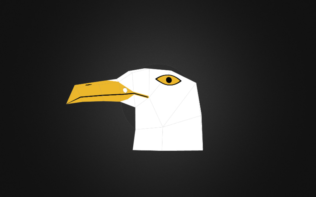 Seagull paper mask - 3D model by BuluLulu [5bad103] - Sketchfab
