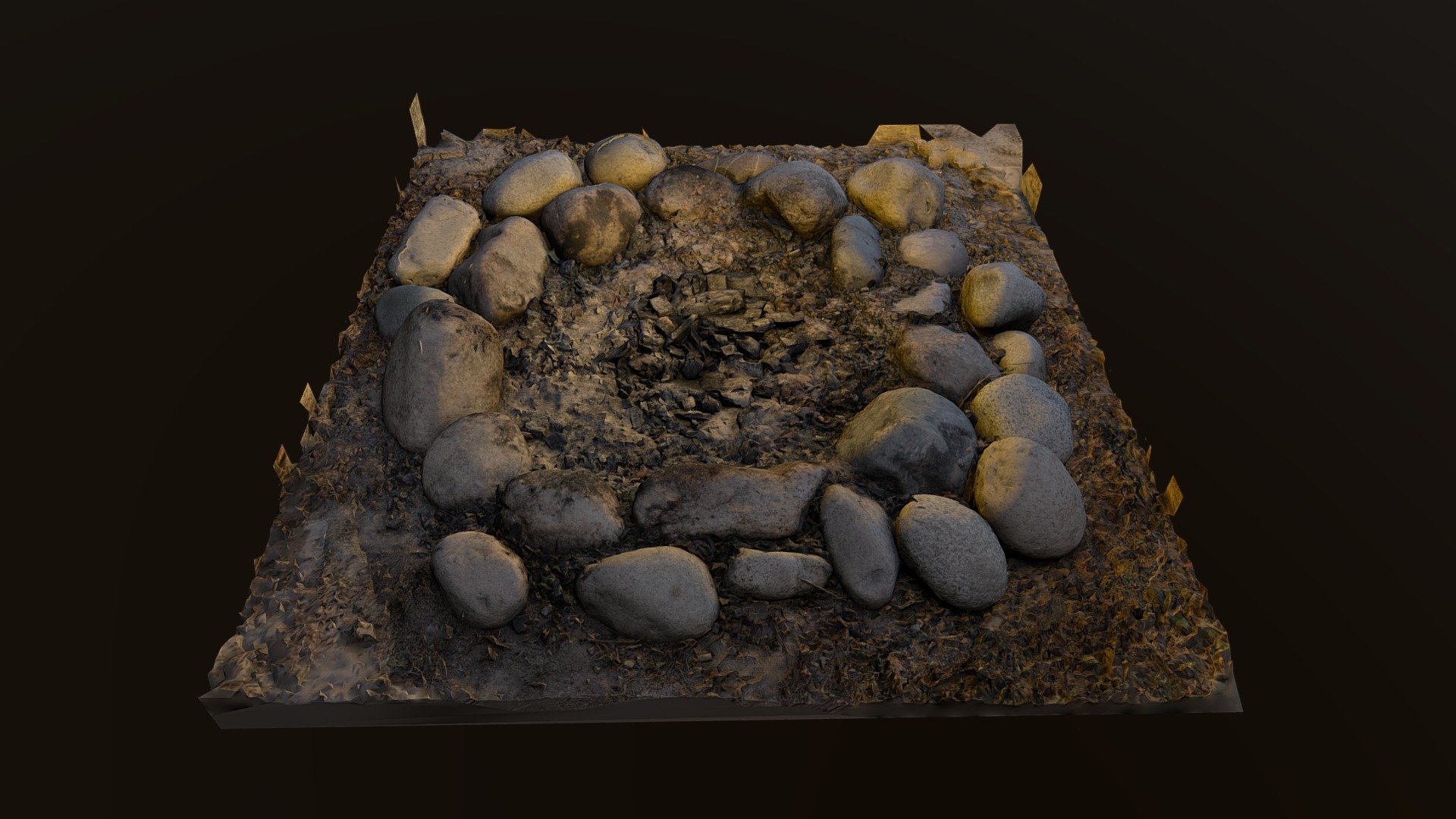 Campfire (Raw photogrammetry scan) - 3D model by pilzprinz [5bae493] - Sketchfab