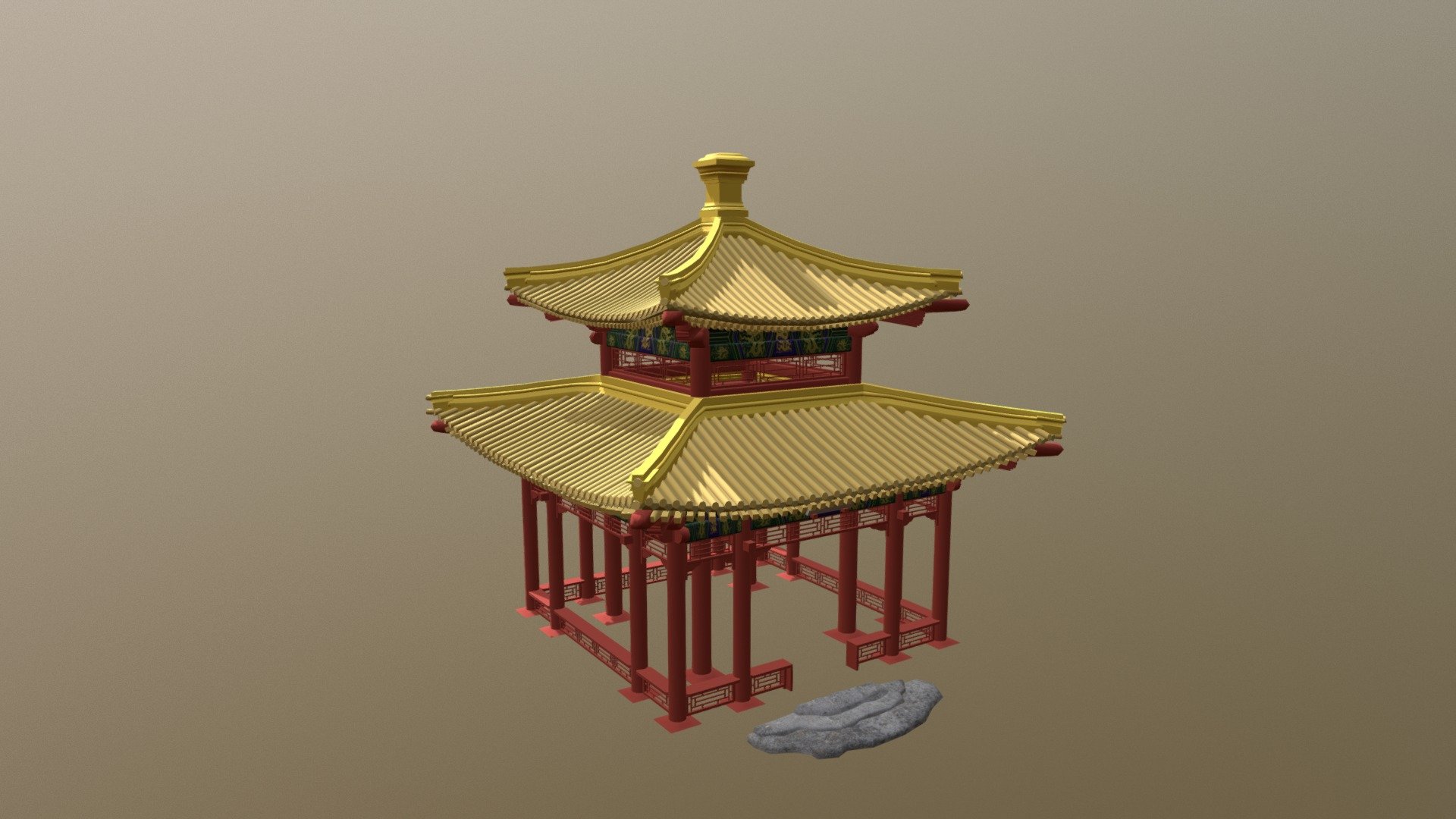 Chinese Palace - 3D model by Jixuan S (@jixuan) [5baea7e] - Sketchfab