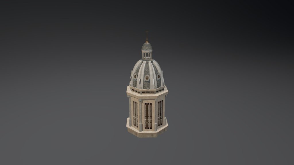 Low Poly - St. Nicolaas church Amsterdam - 3D model by thomvanr ...