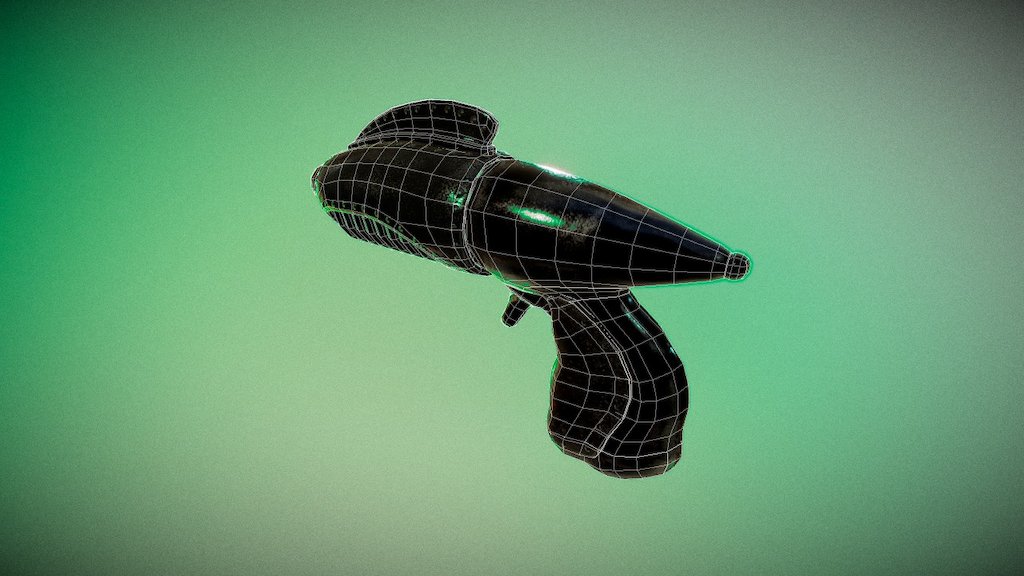 Ray Gun lowpoly mesh_tst - 3D model by sergey_j [5bb1730] - Sketchfab