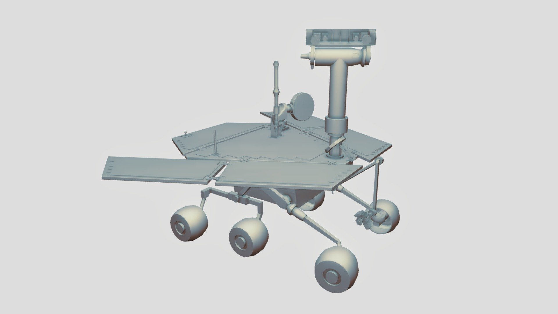 Mars "Opportunity" Rover - Rig and Animation - Download Free 3D model ...