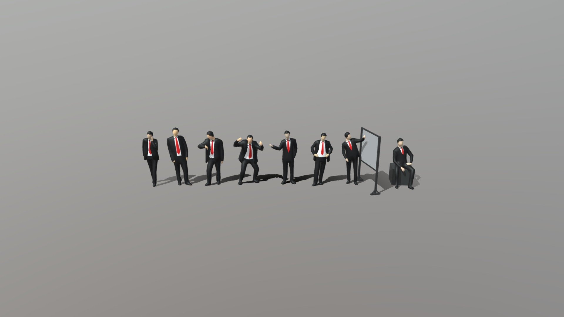 Low Poly Business People - 3D model by ROH3D [5bb3d93] - Sketchfab