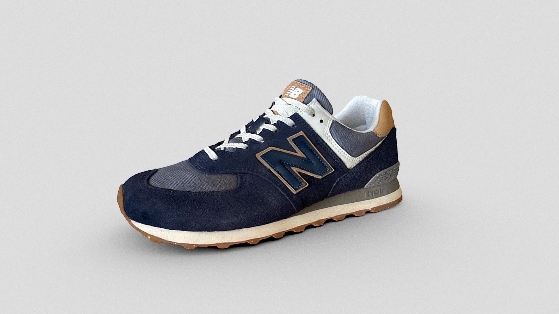 New Balance 574 blue and beige - Buy Royalty Free 3D model by alban ...