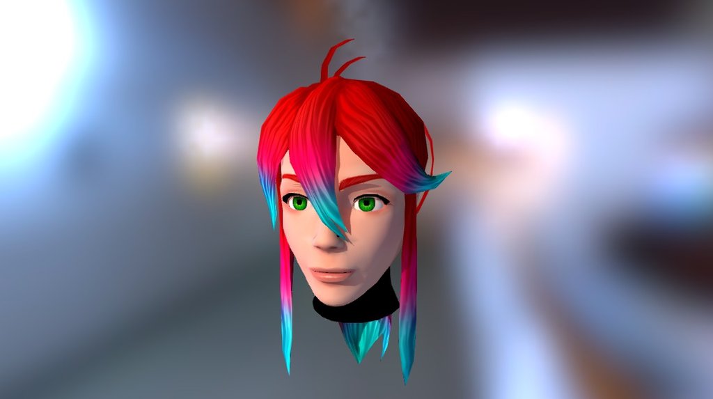 Wip Jill Face - Low Poly - IDEN_Project - 3D model by Barboqueek ...