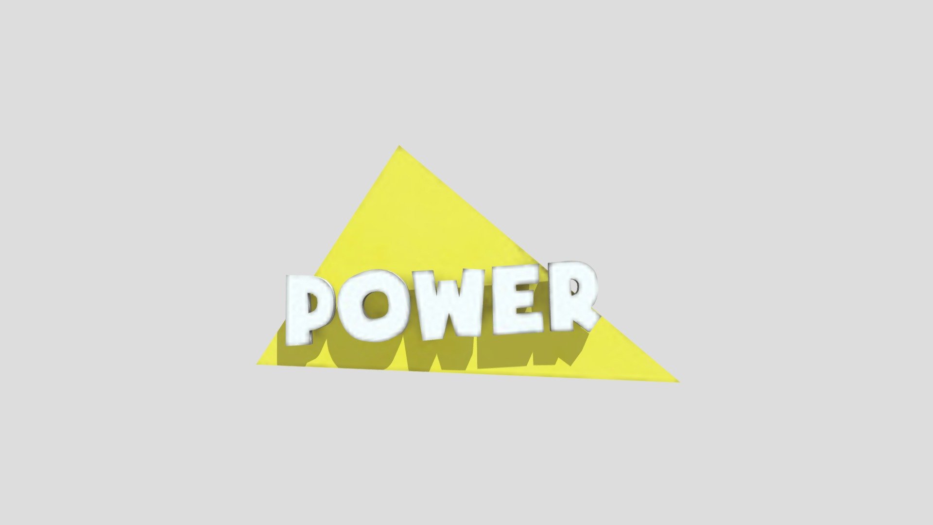 Power sign - 3D model by petecartwright [5bbab0b] - Sketchfab
