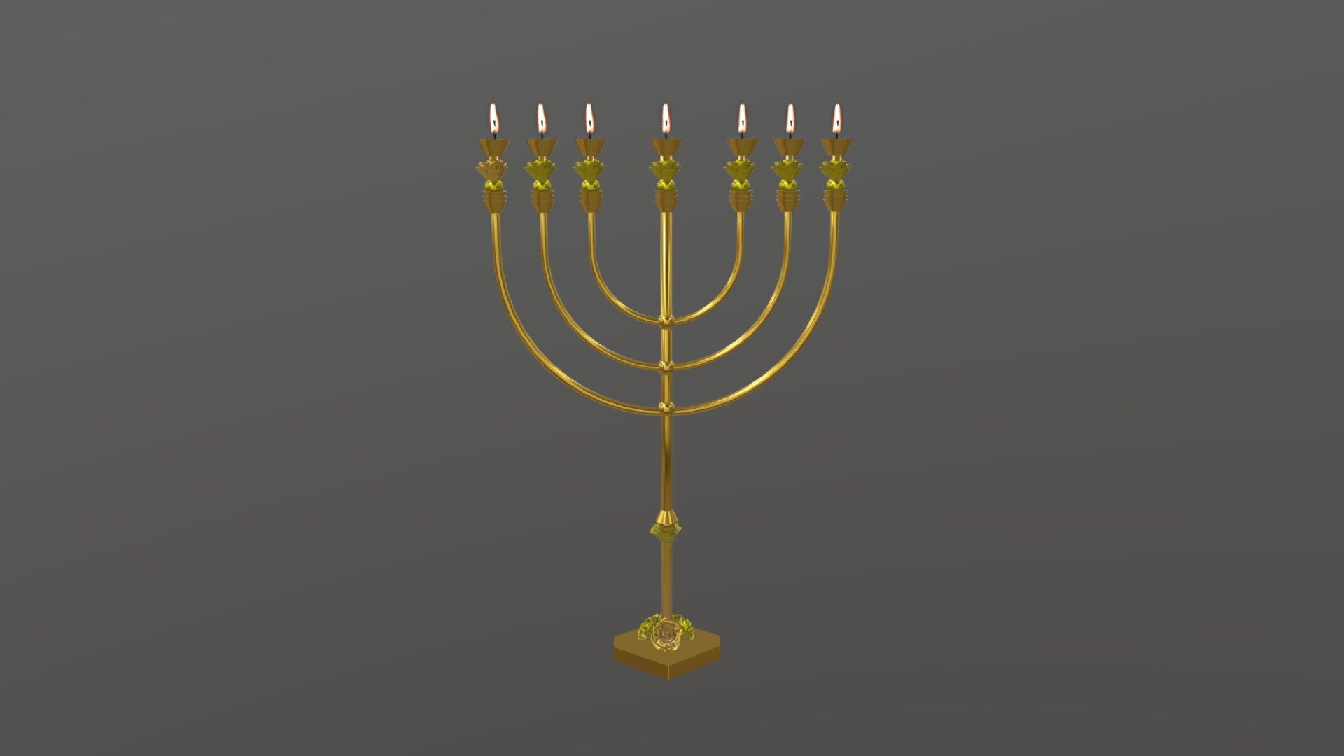 The Menorah - 3D model by Mareh-3d (@mareh) [5bbade1] - Sketchfab