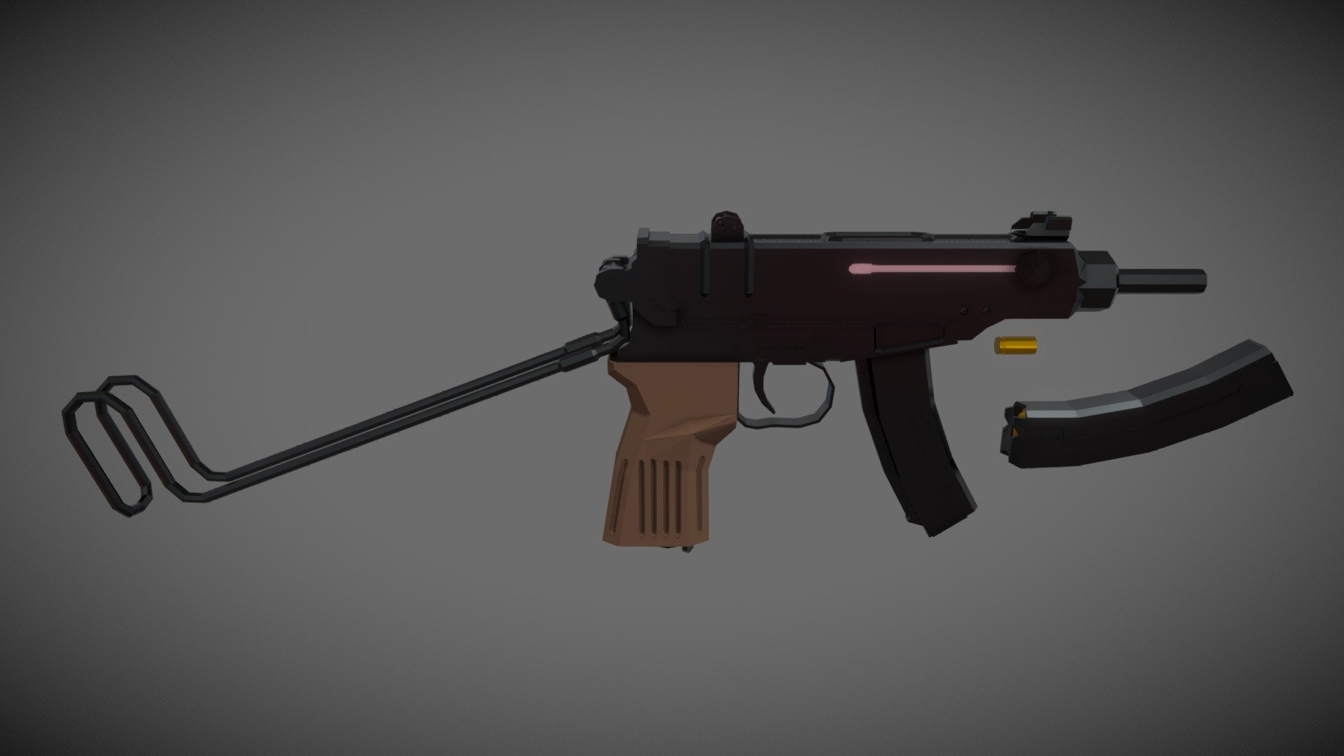 low-poly CZ Scorpion vz. 61 - Download Free 3D model by D_U (@DU1701 ...