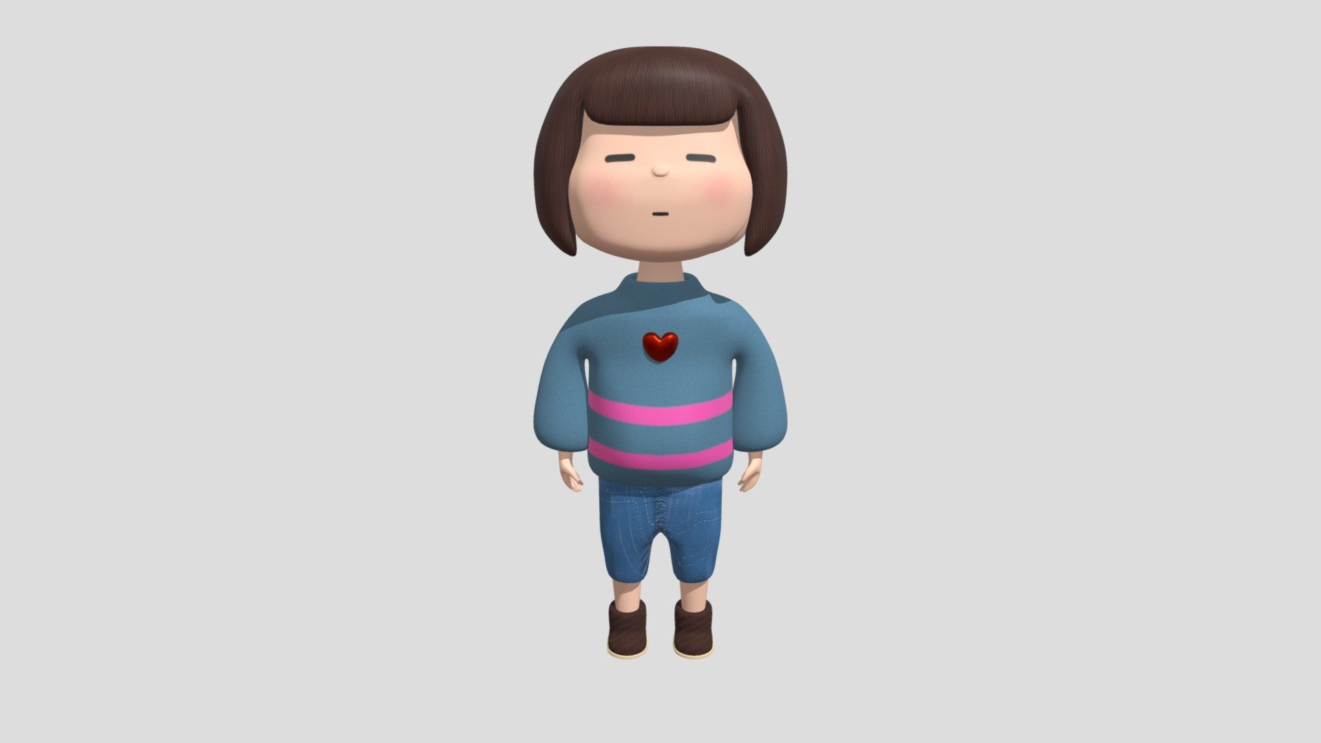 frisk - 3D model by flowerappk [5bbc4b2] - Sketchfab