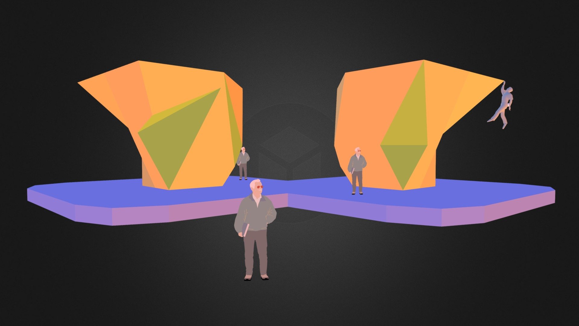 Comp Wall - 4-sided Boulder - 03 - 3D model by ingemar [5bbc6ec ...