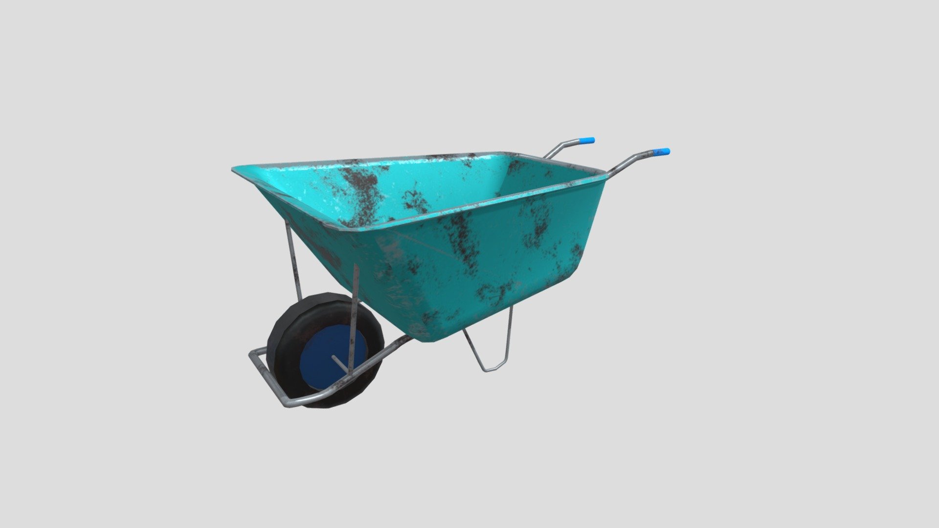 Wheelbarrow LOWPOLY - 3D model by PamelaKobs [5bbd003] - Sketchfab