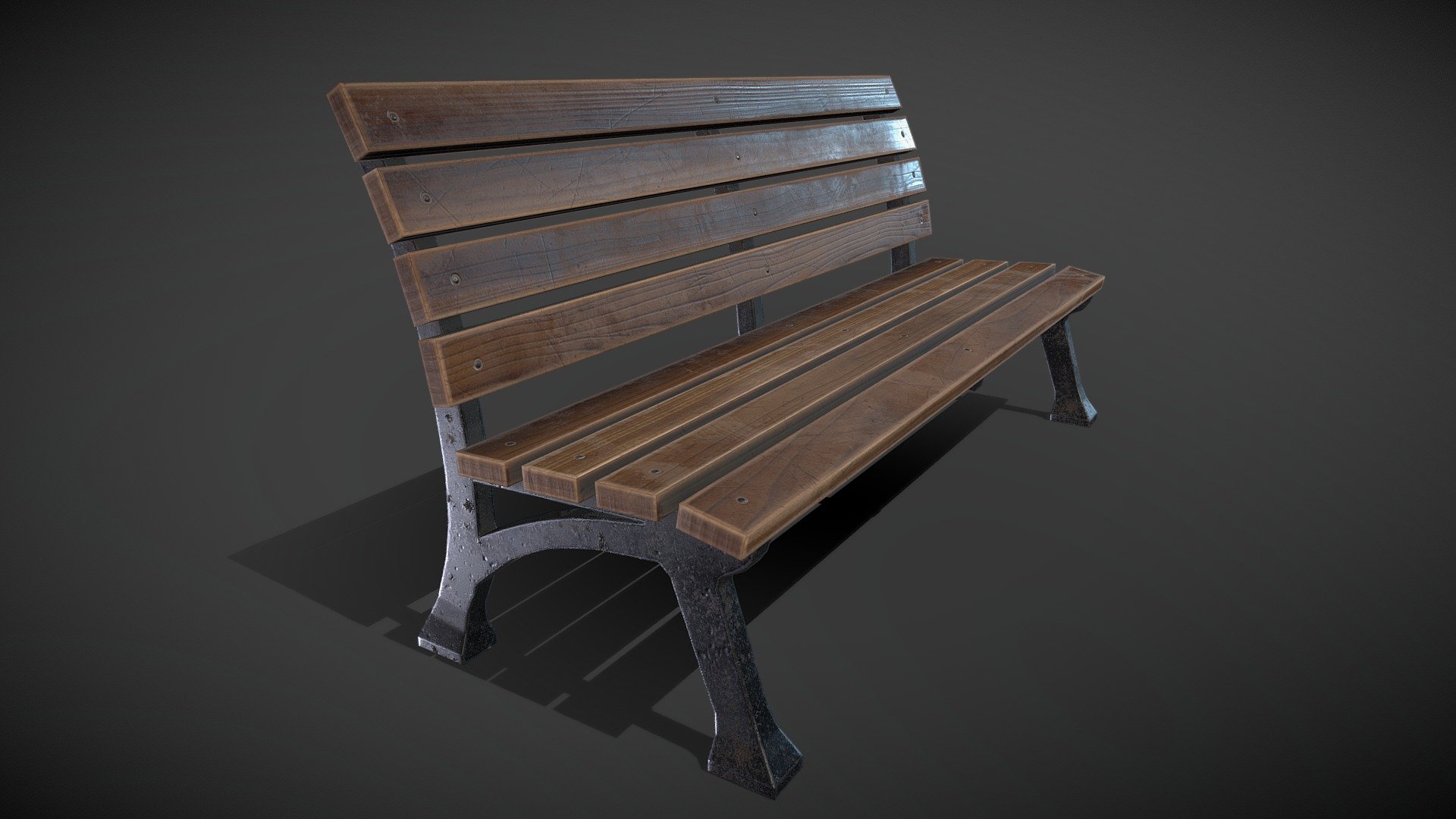 Bench - 3D model by Oleh (@oleg.sytnikov) [5bbe556] - Sketchfab
