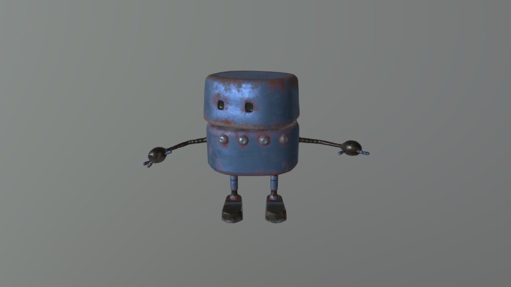 Rusted Robot - 3D model by caior [5bc27ab] - Sketchfab