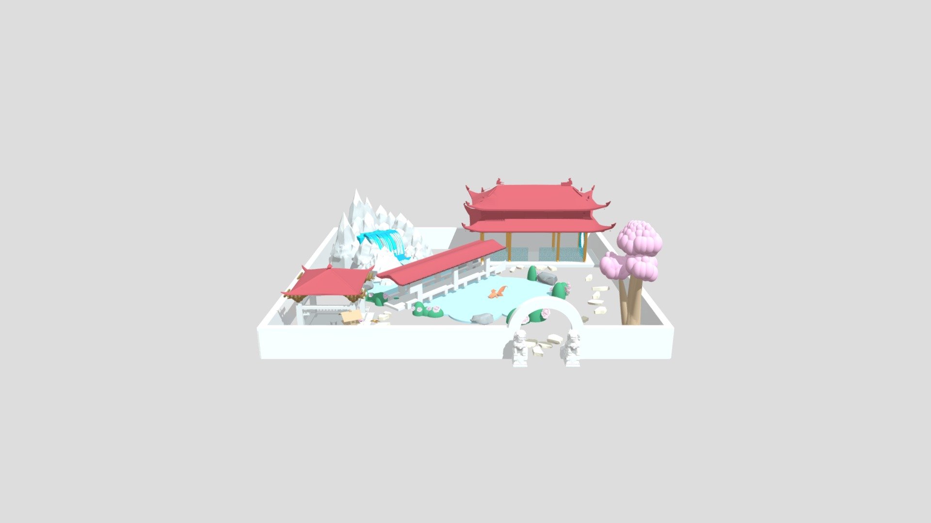 The Garden of Eternal Tranquility - 3D model by tranminc [5bc2f61 ...