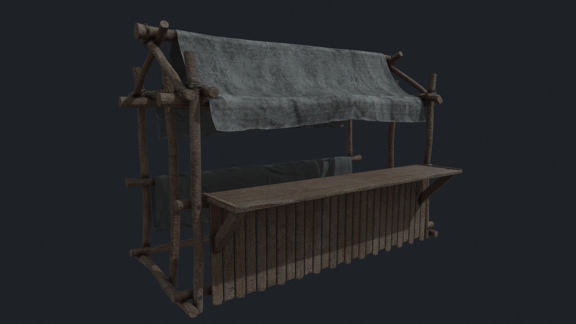 Stall 2 - 3D model by sharetextures [5bc6da8] - Sketchfab
