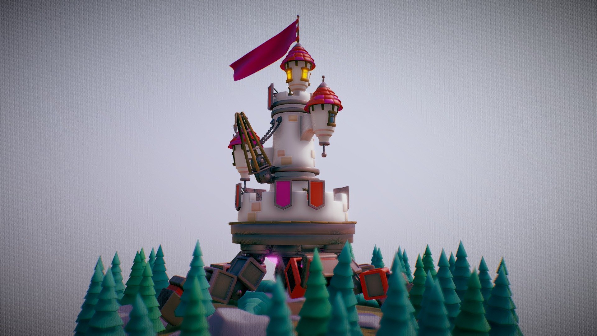 Creeping Castle - 3D model by Steve Morrison (@stevemm) [5bcb34c ...