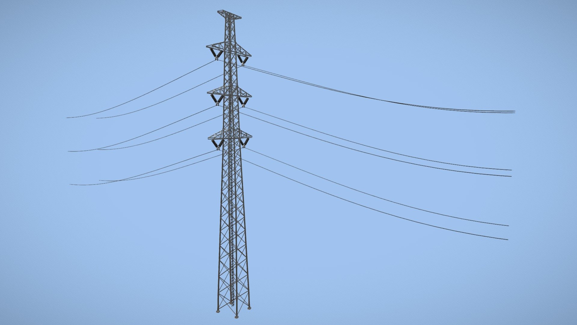 Double Circuit Powerline - Buy Royalty Free 3D model by MarkoJantti ...