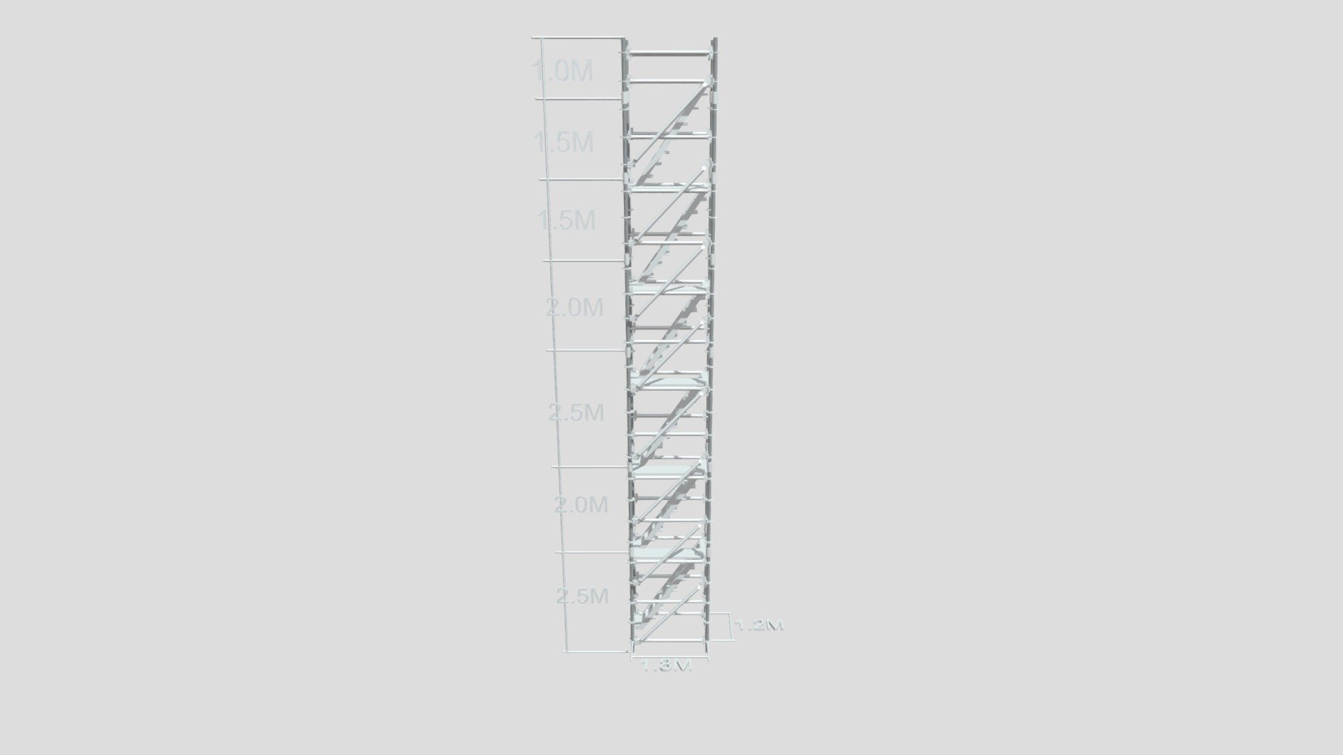 13M Ringlock Scaffolding - 3D model by AJCentury (@King.Mo) [5bcb6a0 ...