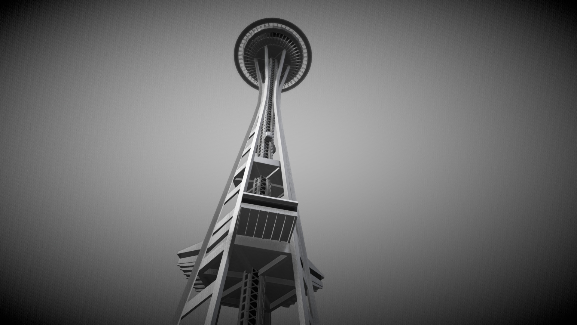 Space Needle - 3D model by Breana Wright (@Bre.TheArtist) [5bcbd0f ...