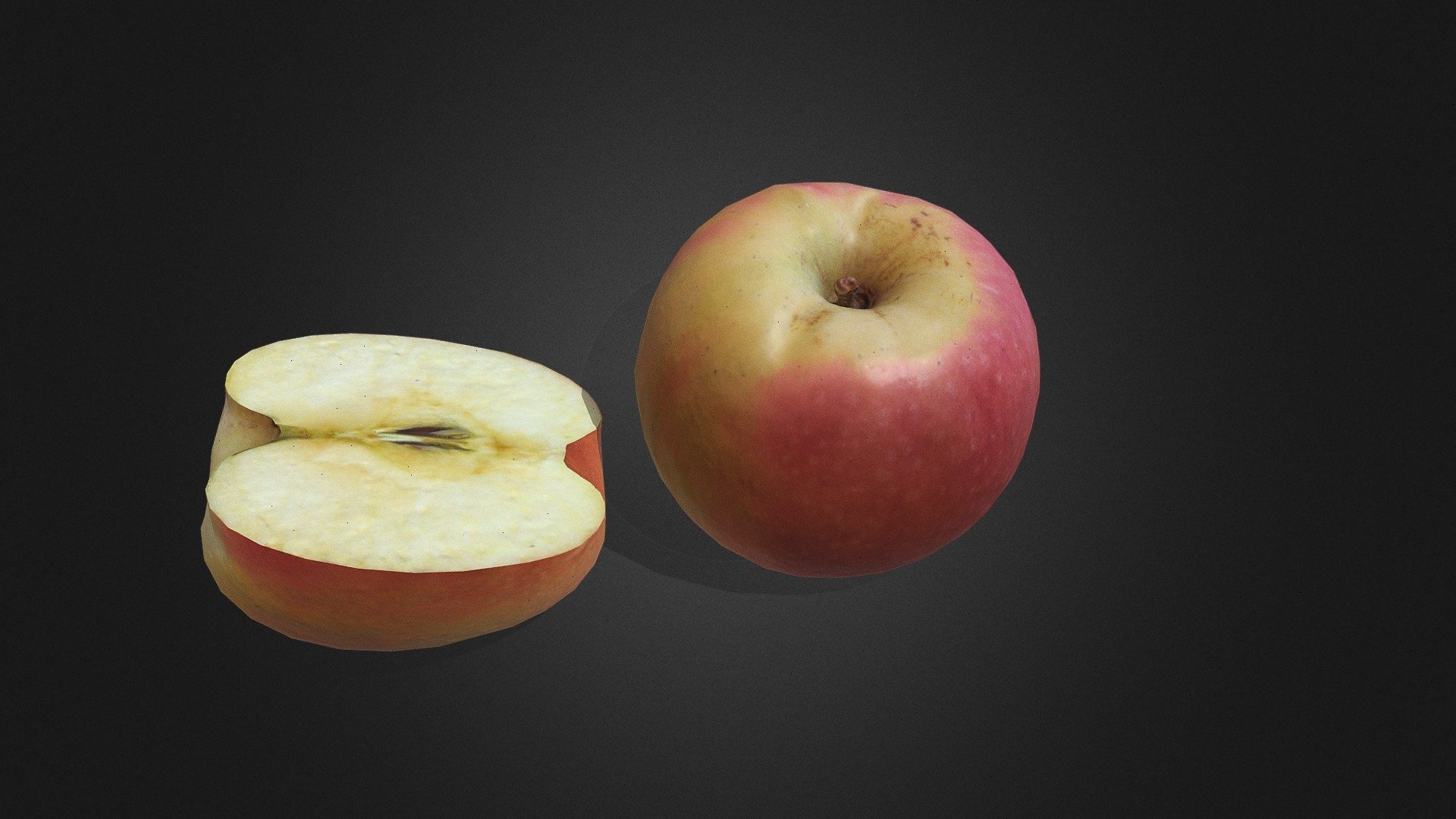 sliced Apple - 3D model by Jannis Dittmer (@dittmer.jannis) [5bcd0bb ...