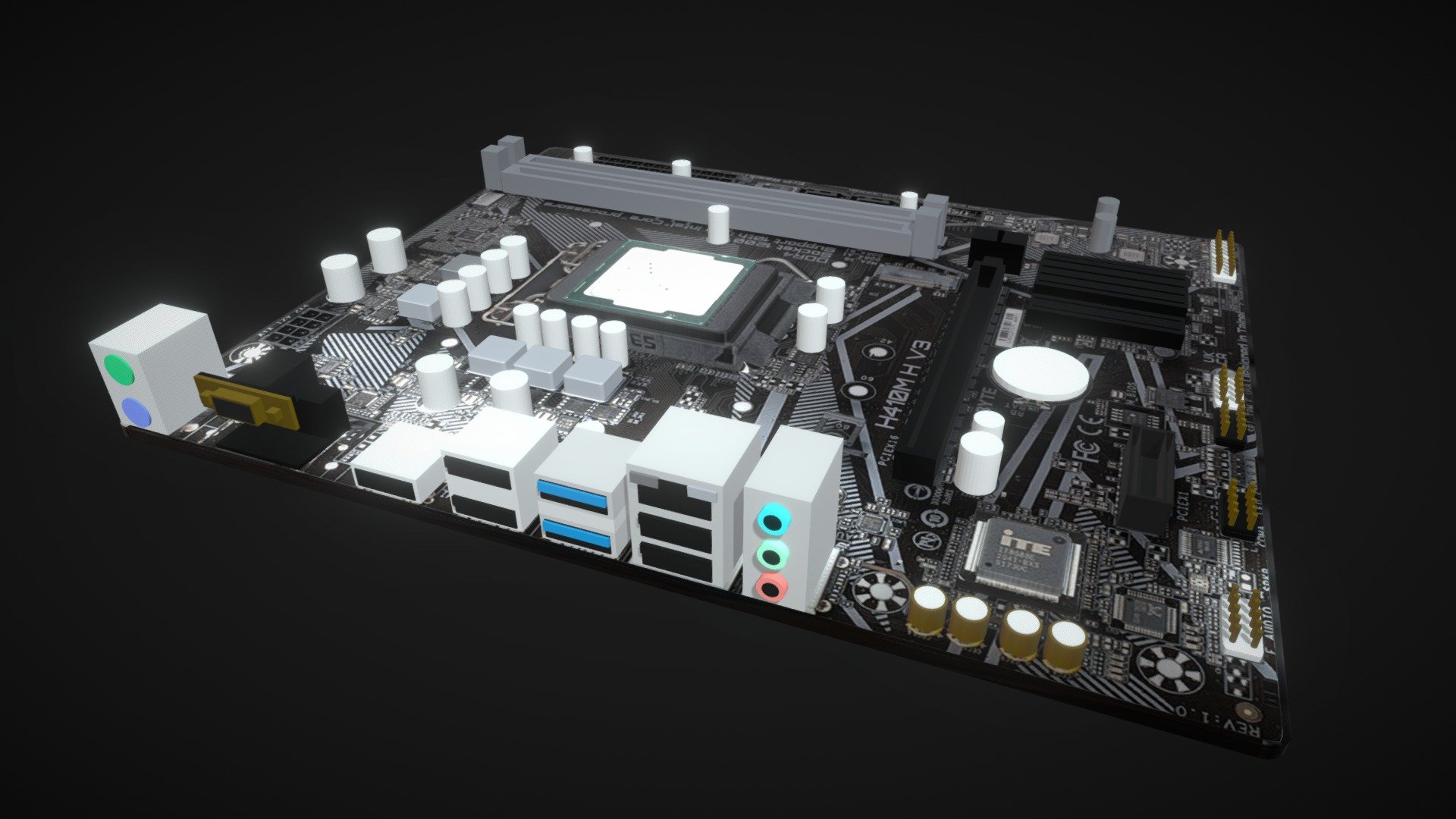 Motherboard - 3D model by marmunch [5bcdc4d] - Sketchfab