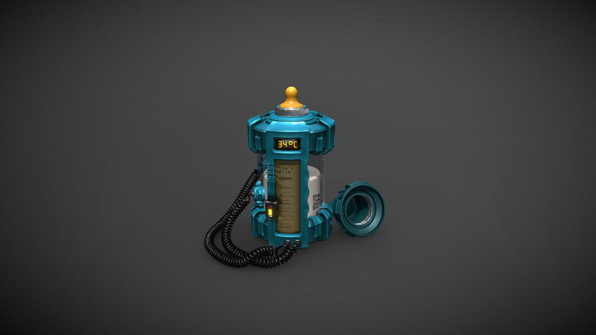Cyber Baby Bottle - 3D model by RodNasca [5bcf192] - Sketchfab