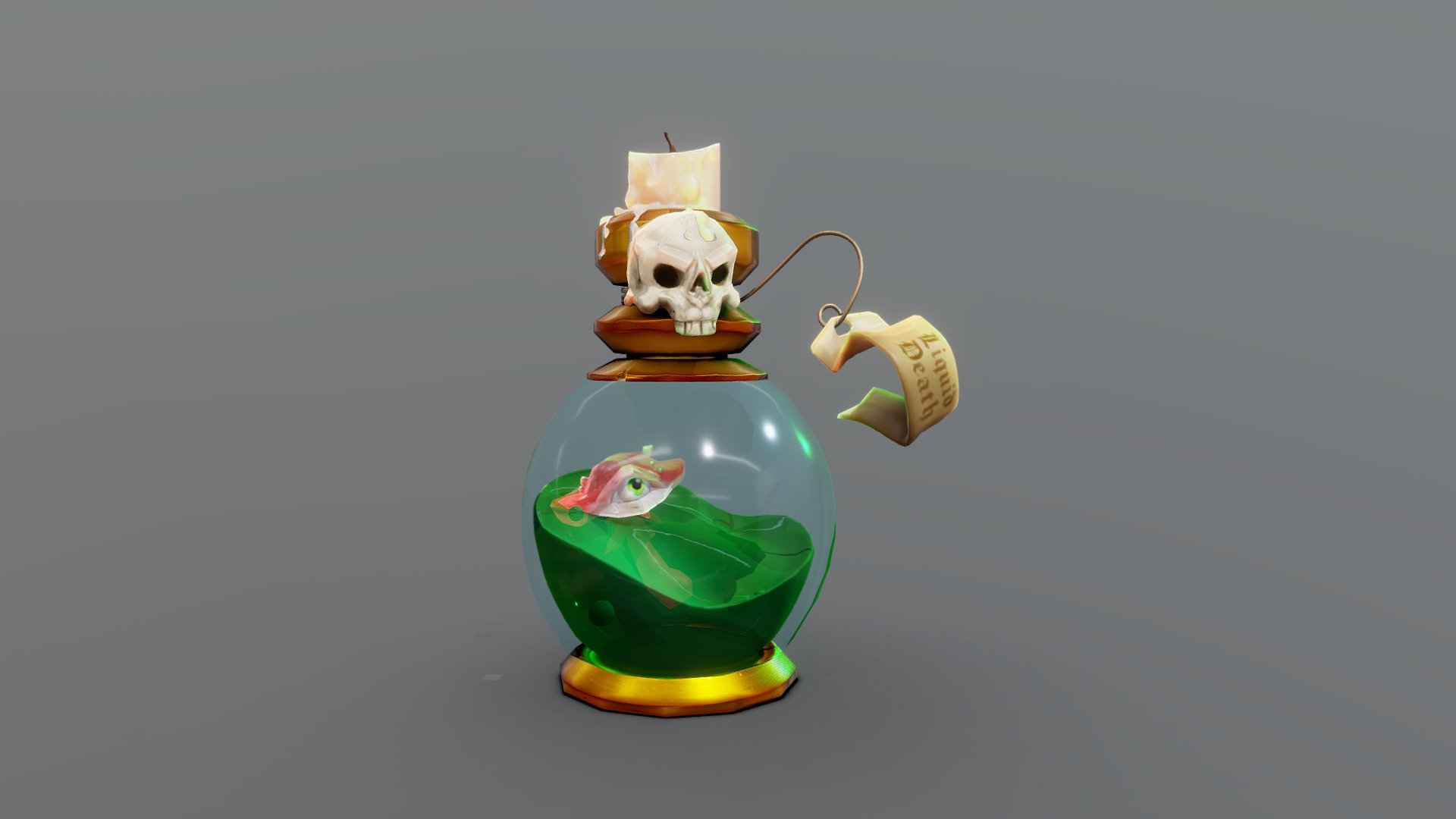 Stylized Death Potion - 3D model by EastArtist [5bd1baf] - Sketchfab
