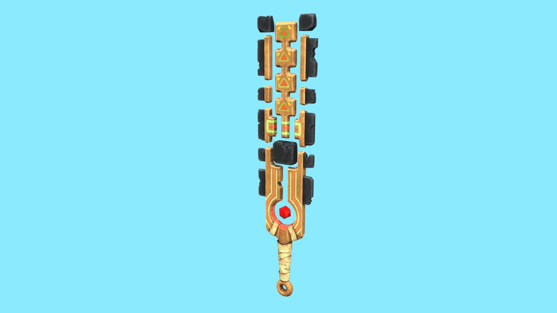 free Mayan Low Poly Sword - Download Free 3D model by madimad [5bd1f0a ...